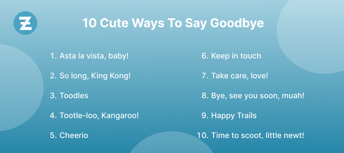 79 Smart and Cool Ways to Say Goodbye in English | Zoundslike
