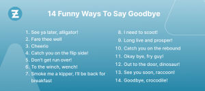 79 Smart and Cool Ways to Say Goodbye in English | Zoundslike