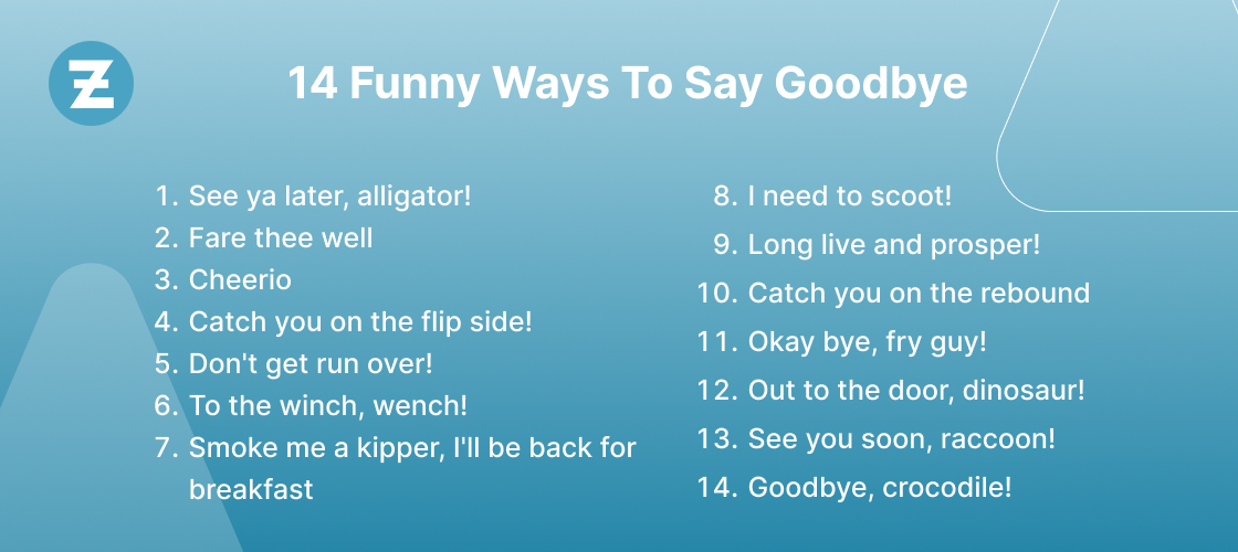 79 Smart and Cool Ways to Say Goodbye in English | Zoundslike